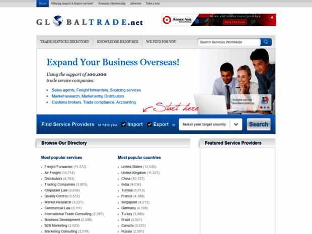 Bienvenue au globaltrade.net page - GlobalTrade.net | The Directory for ...