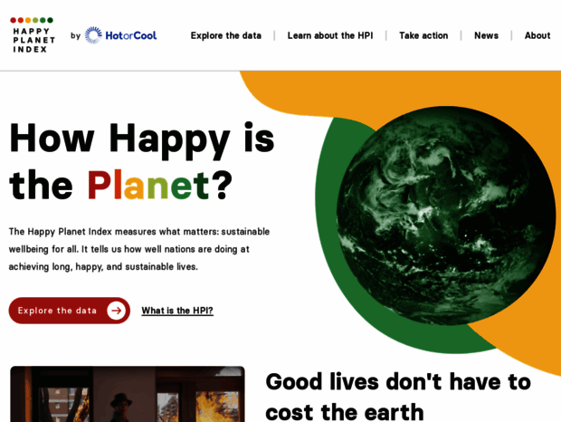 Bienvenue au happyplanetindex.org page - Homepage - Happy Planet Index.
