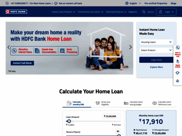 Bienvenue au hdfc.com page - Housing Finance | Home Finance Company ...