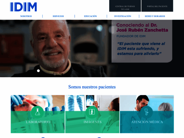 Bienvenue au idim.com.ar page - Home.