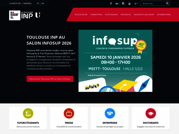 Bienvenue au inp-toulouse.fr page - Accueil - Toulouse INP.