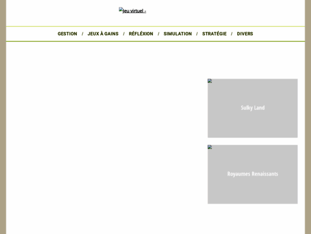 Bienvenue au jeu-virtuel.fr page - Jeu virtuel.