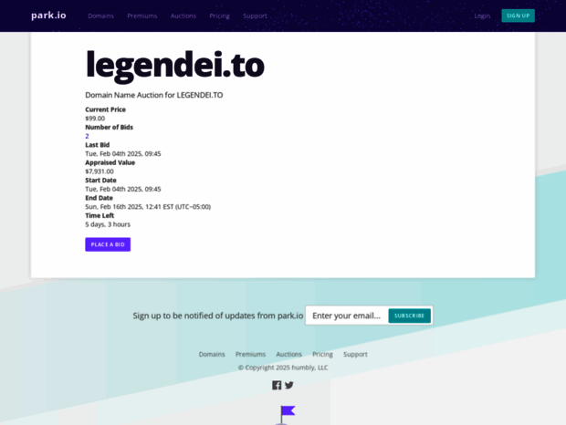 Bienvenue au legendei.to page
