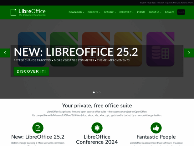 Bienvenue au libreoffice.com page - LibreOffice.