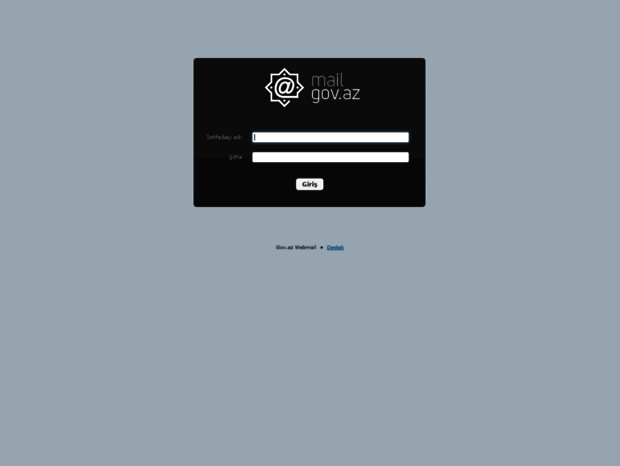 Bienvenue au mail.gov.az page - Gov.az Webmail :: Gov.az Webmail-a xoş ...