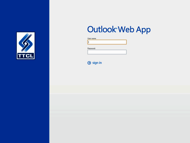 Bienvenue au mail.ttcl.com page