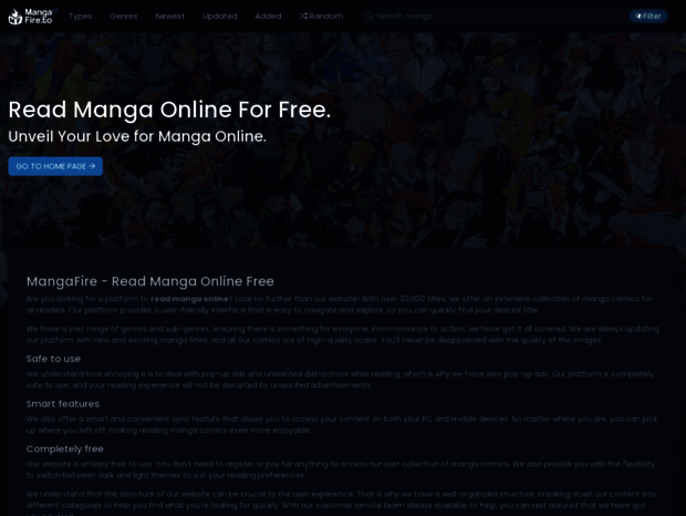 Bienvenue au mangafire.to page - MangaFire - Read Manga Online Free.