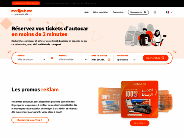 Bienvenue au markoub.ma page - Accueil | marKoub.ma : Horaires, prix et ...