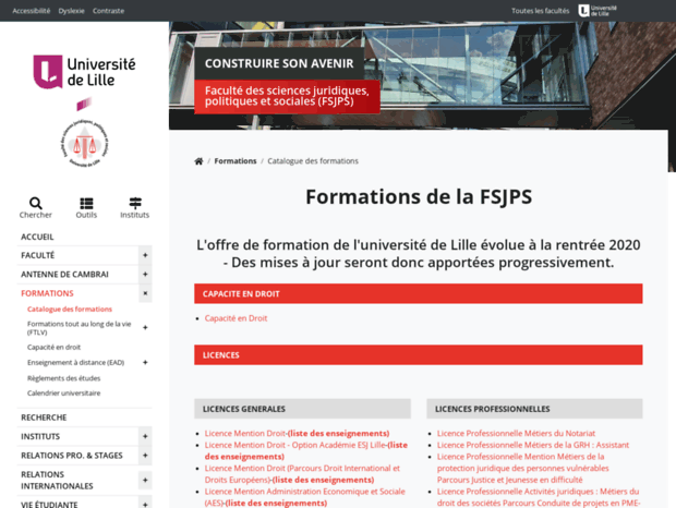 Bienvenue au mastersciencepo.univ-lille2.fr page - Faculté des sciences ...
