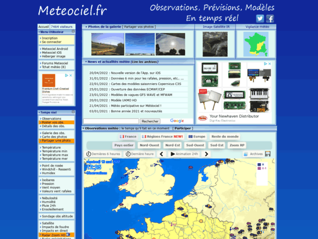 Bienvenue au meteociel.ch page - Meteociel - Météo - observations météo ...