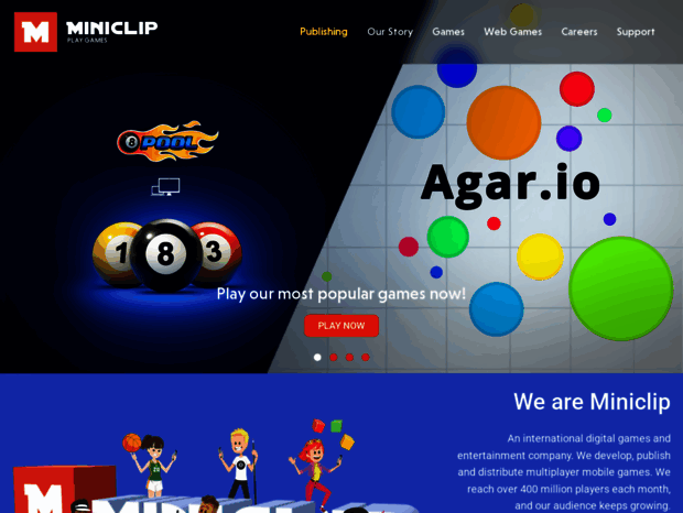 Bienvenue au miniclip.com page - Miniclip.