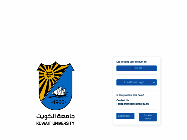 Bienvenue au moodle.ku.edu.kw page - Kuwait University E-Learning ...