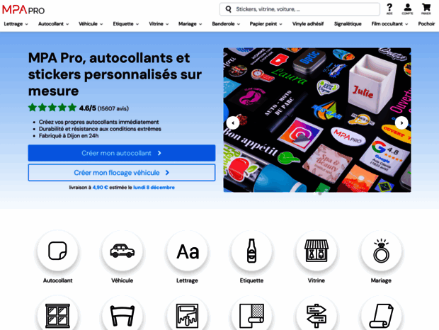 Bienvenue au mpa-pro.fr page - Autocollants et stickers personnalisés ...