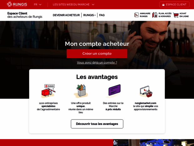Bienvenue au myrungis.com page - Espace Client du Marché de Rungis ...
