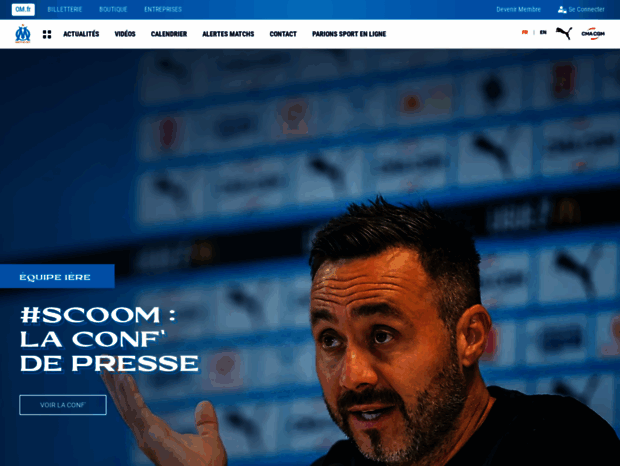 Bienvenue au om.fr page - Site officiel de l'OM - OM.