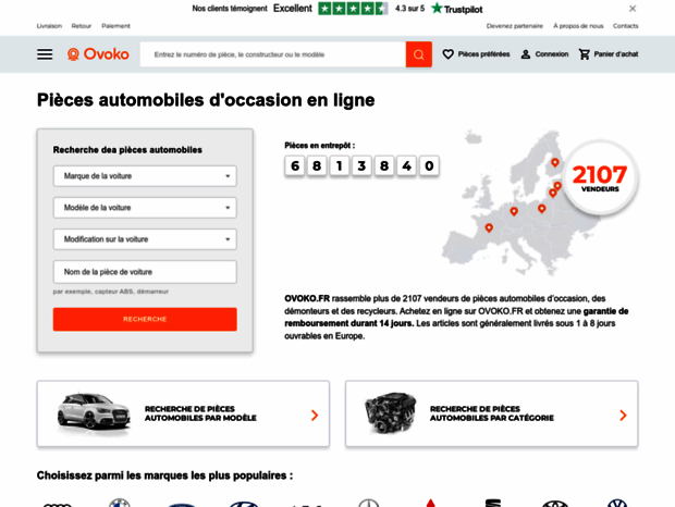 Bienvenue au ovoko.fr page - Pièces auto occasion et accessoires en ...
