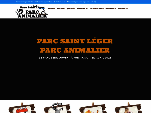 Bienvenue au parc-saint-leger.com page - Accueil - Parc Saint Léger ...