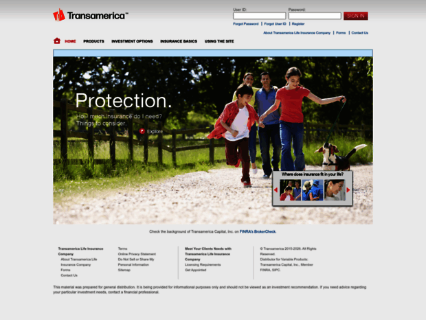 Bienvenue au premier.transamerica.com page - Transamerica Life ...