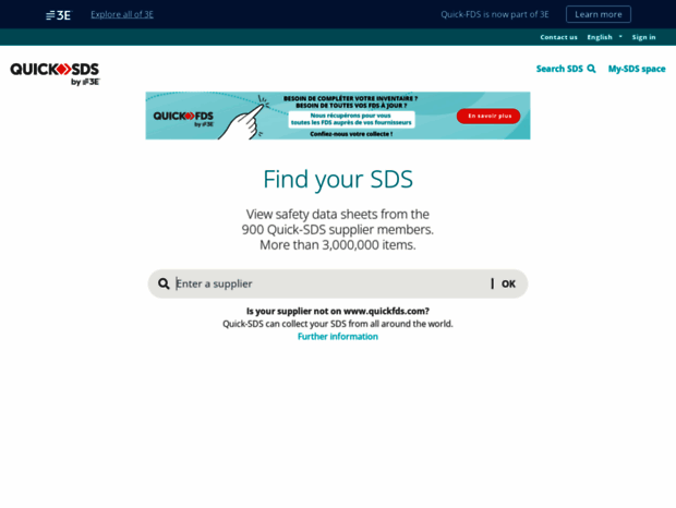 Bienvenue au recherche.quickfds.com page - Quick-FDS : Transmission ...