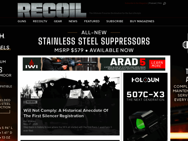Bienvenue au recoilweb.com page - RECOIL - Firearm Lifestyle Magazine.