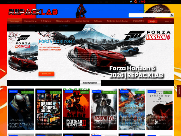 Bienvenue au repacklab.com page - Repacklab - Free Pre-Installed Games.