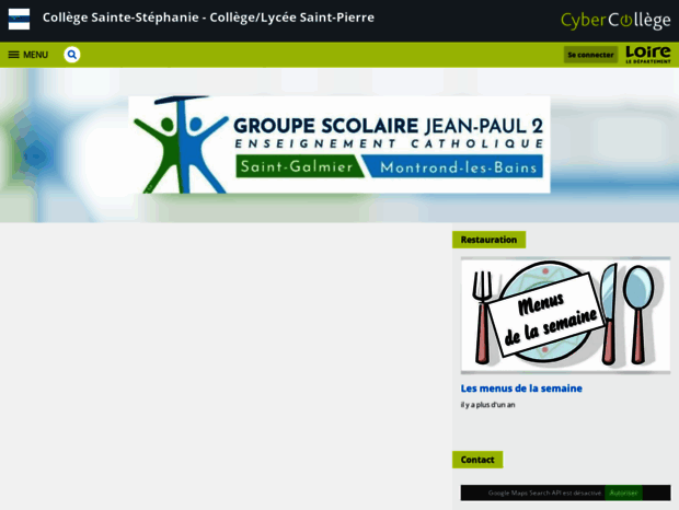 Bienvenue au sainte-stephanie.cybercolleges42.fr page - Collège Sainte ...