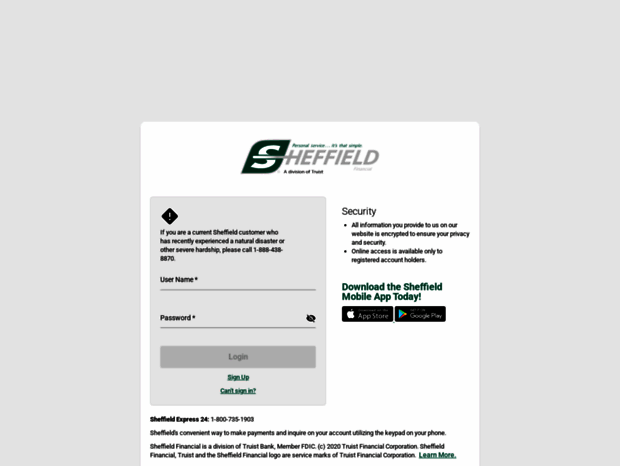 Bienvenue au securecs.sheffieldfinancial.com page - Please Upgrade ...