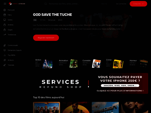 Bienvenue au senpai-stream.digital page - Senpai-Stream.