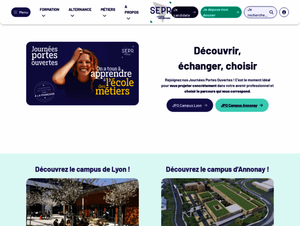Bienvenue au sepr.edu page - SEPR l'école des métiers - Formations ...