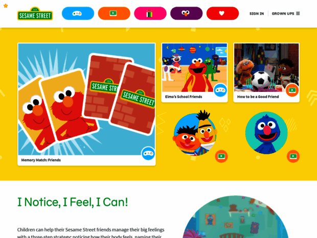 Bienvenue au sesamestreet.org page - Sesame Street | Preschool Games ...