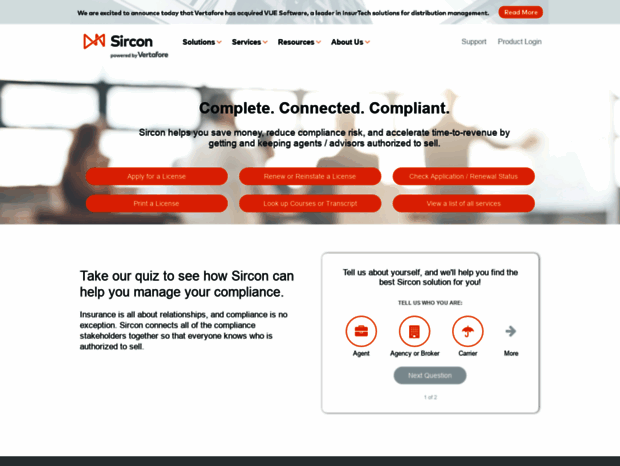 Bienvenue au sircon.com page - Sircon powered by Vertafore.