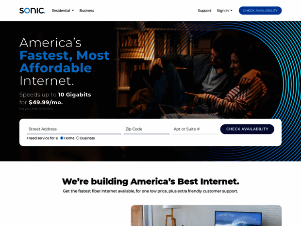 Bienvenue au sonic.net page - Fiber-optic Internet Service - Sonic.