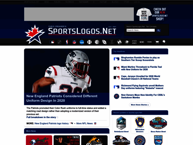 Bienvenue au sportslogos.net page - Chris Creamer's Sports Logos Page ...