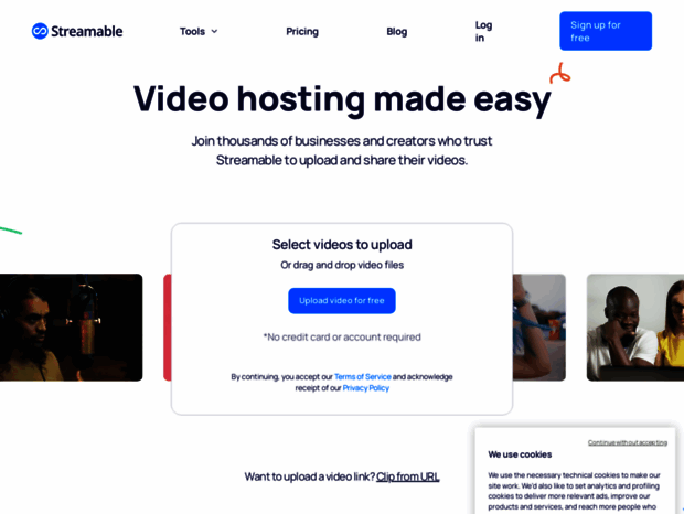 Bienvenue au streamable.com page - Upload Video Online - Free Video ...