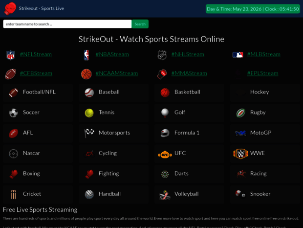 Bienvenue au strikeout.im page - StrikeOut - NFL, NBA, NHL, MLB, MMA ...