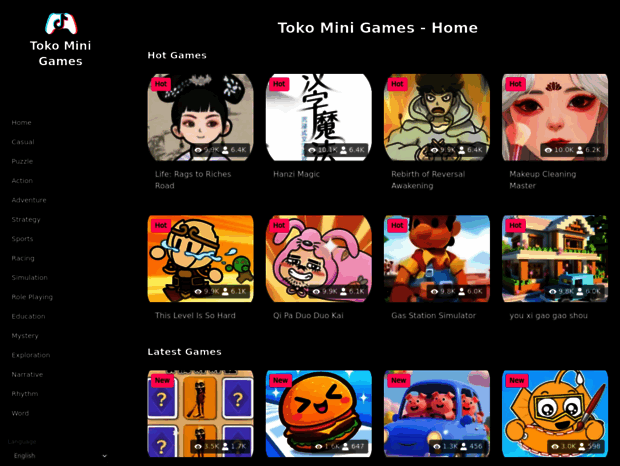 Bienvenue au tokominis.com page - Toko Mini Games - Play popular free ...