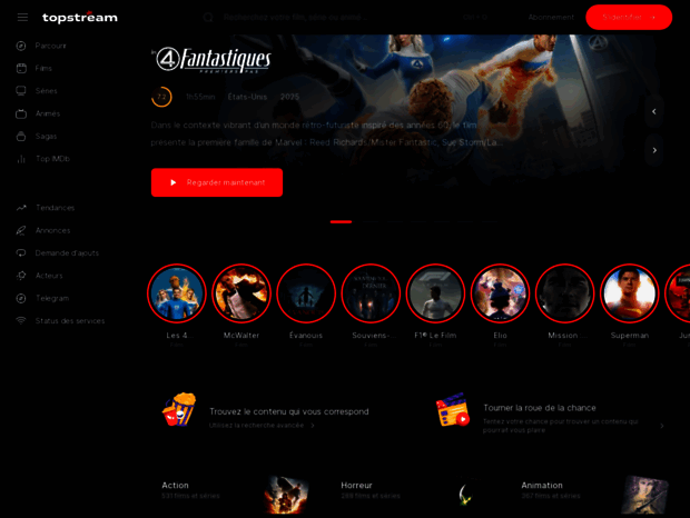 Bienvenue au top-stream.cc page - Topstream.