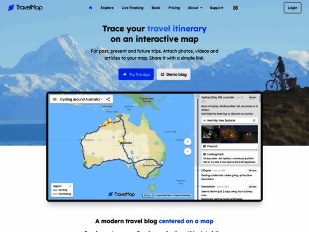 Bienvenue au travelmap.fr page - Trace your travel itinerary on an ...
