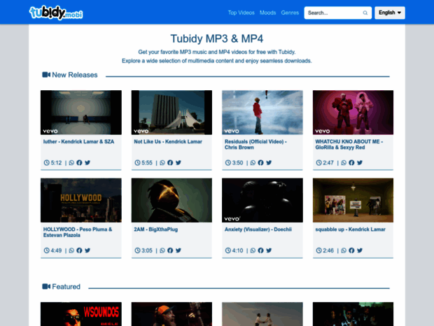 Bienvenue au tubidy.ac page - Tubidy - Free MP3 Music & MP4 Video ...