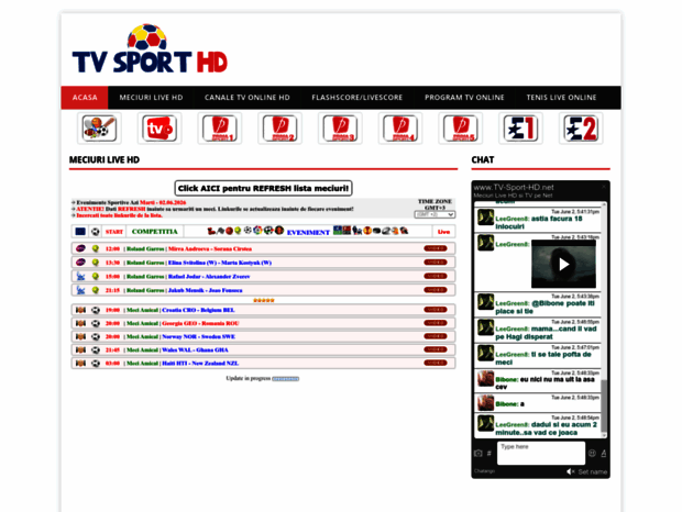 Bienvenue au tv-sport-hd.net page - TV-Sport-HD.net | Meciuri Live, TV ...