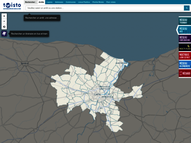 Bienvenue au twisto.cartographie.pro page - Carte du réseau de ...