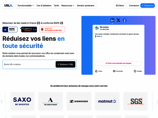 Bienvenue au urlr.me page - ️ Réducteur de lien made in France et ...