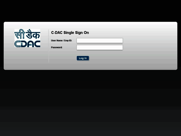 Bienvenue au webmail.cdac.in page - C-DAC (Login).