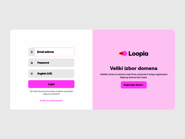Bienvenue au webmail.loopia.rs page - Loopia Webmail :: Welcome to ...