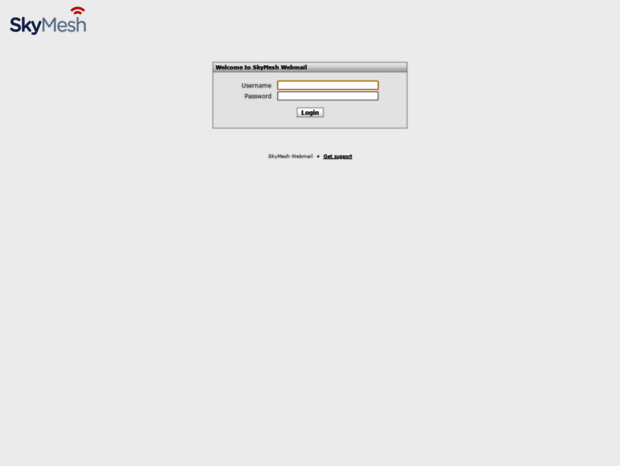 Bienvenue au webmail.skymesh.net.au page - SkyMesh Webmail :: Welcome ...