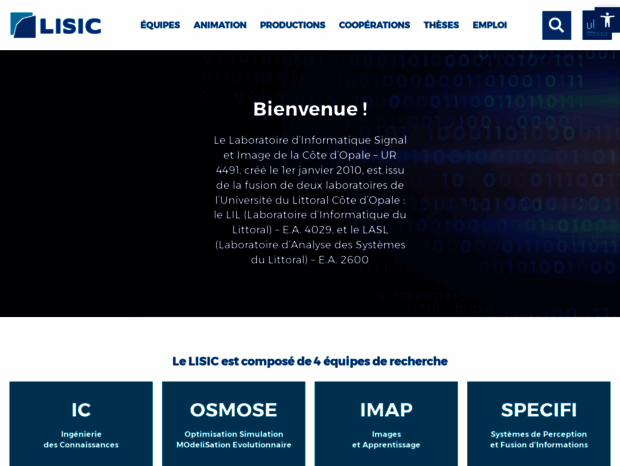 Bienvenue au www-lisic.univ-littoral.fr page - LISIC – ULCO.